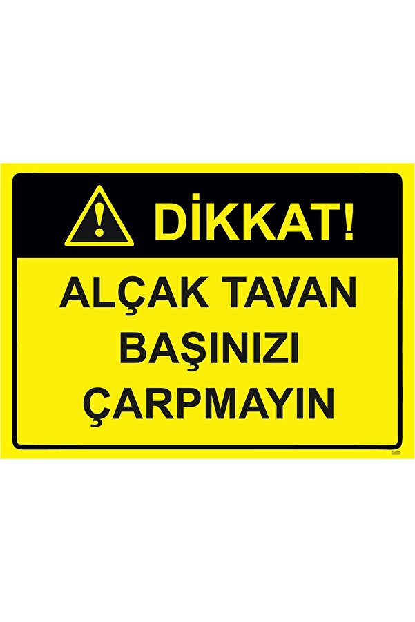 BBO REKLAM Attention! Low Ceiling Do Not Hit Your Head Warning Sign Pvc ...