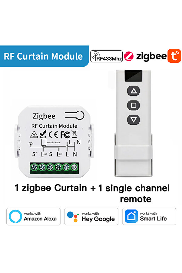 Choice Zigbee And Remote Tnce Tuya Curtain Switch Module Wifi Zigbee Rf433mhz Roller Blinds ...
