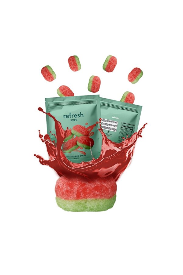 Refresh Chips Refresh Pops Freeze Dried Watermelon Candy - Freeze Dried ...