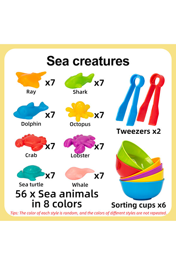 Choice Sea Creatures Counting Animal Sorting Toys For Toddlers ...