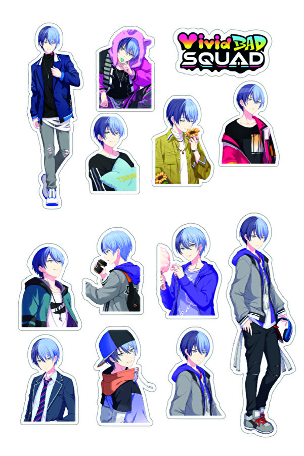 nihonwosekai Набір кольорових наклейок з аніме «Hatsune Miku Colourful ...