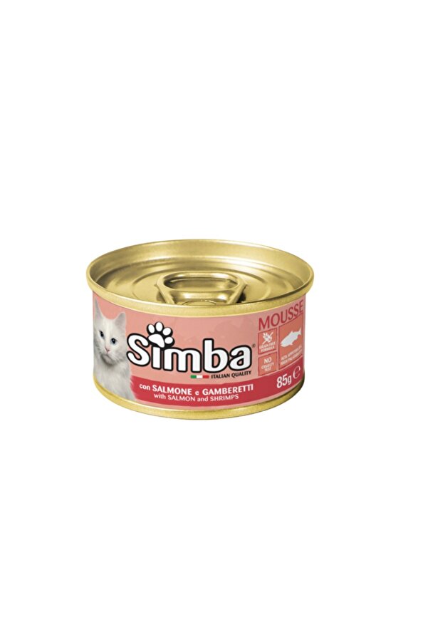 Simba Salmon And Shrimps Canned Cat Food - Pack Of 24 * 85 G- Trendyol