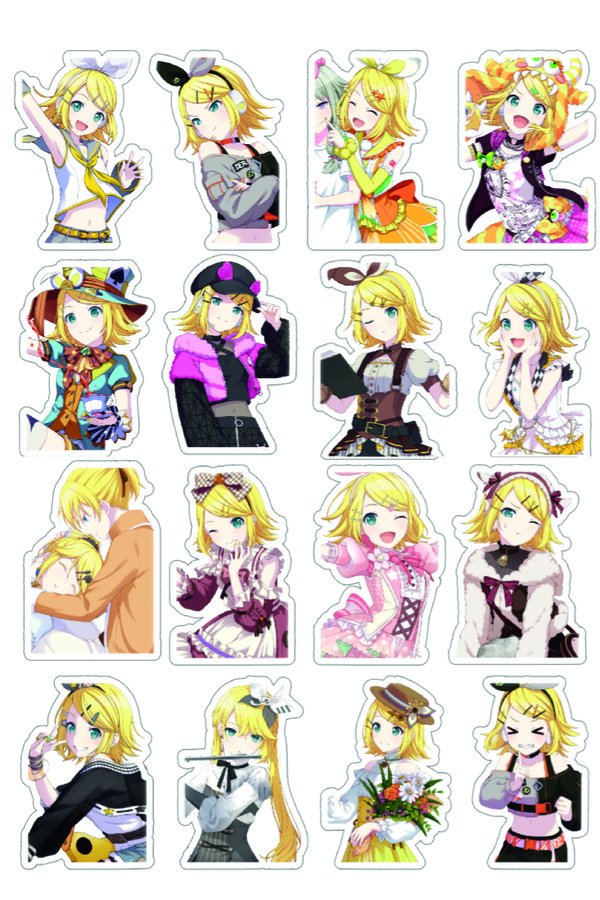 nihonwosekai Set de autocolante anime Hatsune Miku Colorful Project ...