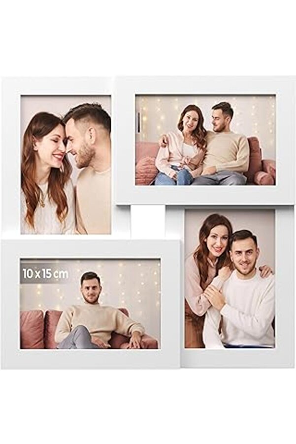 Mu Art Ahşap Colaj de rame foto Songmics pentru 4 fotografii, 10 X 15 ...