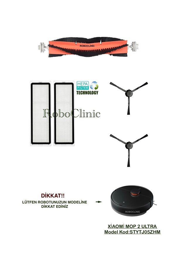 Roboclinic Set de reînnoire compatibil Xiaomi Vacuum Mop 2 Ultra (COD MODEL: STYTJ05ZHM ...