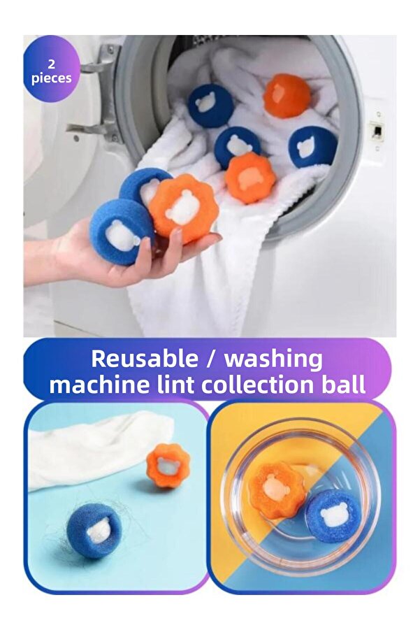 KENAN KAYA 2 bucăți mașină de spălat reutilizabilă - minge de colectare a părului- Trendyol