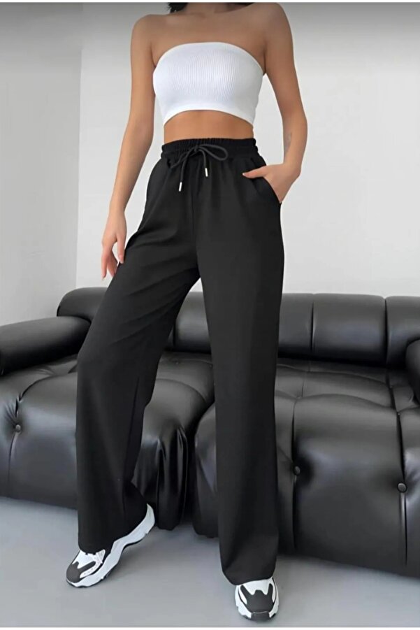 belean Дамски спортен долнище с широка кройка, гъвкава и удобна материя ...