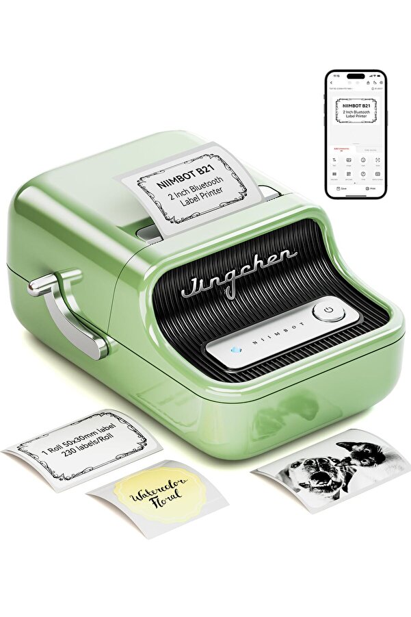 NiiMbot B21 Bluetooth Thermal Label Printer, 2-Inch Portable Sticker ...