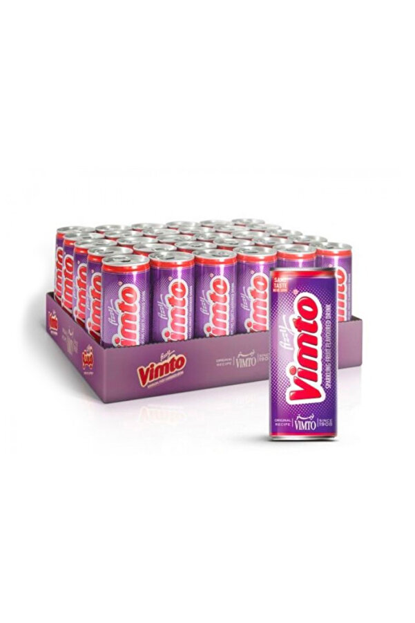 VIMTO Fizzy Sparkling Fruit Flavoured Drink , Can, 250 ml x 30- Trendyol
