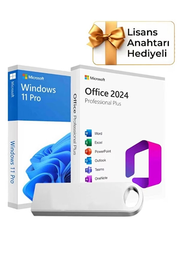 Microsoft Windows 11 + Office 2024 Pro Plus USB Stick with Installation ...