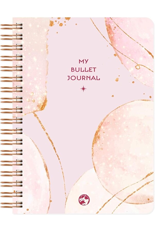 AC BOX Цветен тефтер с точки Bullet Journal Pro Rose Gold 17x24 AC BOX ...