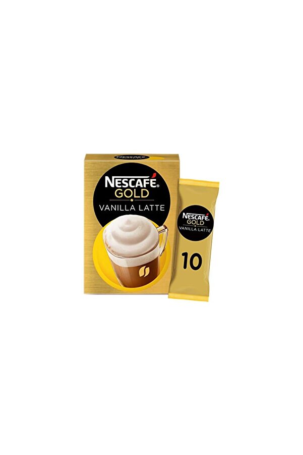 Nescafe NESCAFÉ Gold Vanilla Latte Instant Coffee Mix 18.5g Box of 10 ...
