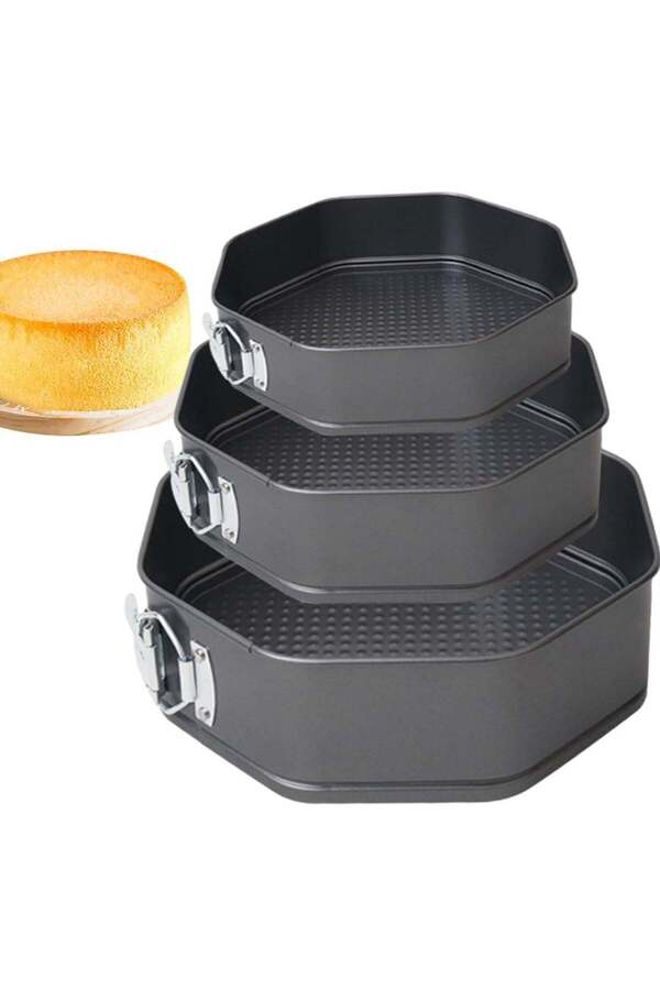 Generic Cake mold, 3 Pieces/Set Non-Stick Springform Leakproof Cake ...