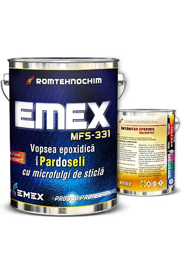 Emex Epoxy Floor Paint Package with Microflakes “Emex MFS-331” - Yellow ...