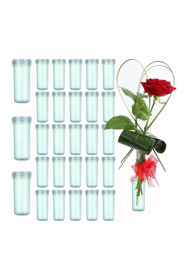 Generic 200 Pack Mini Floral Water Tubes - 1.6 Inch Flower Vials for ...