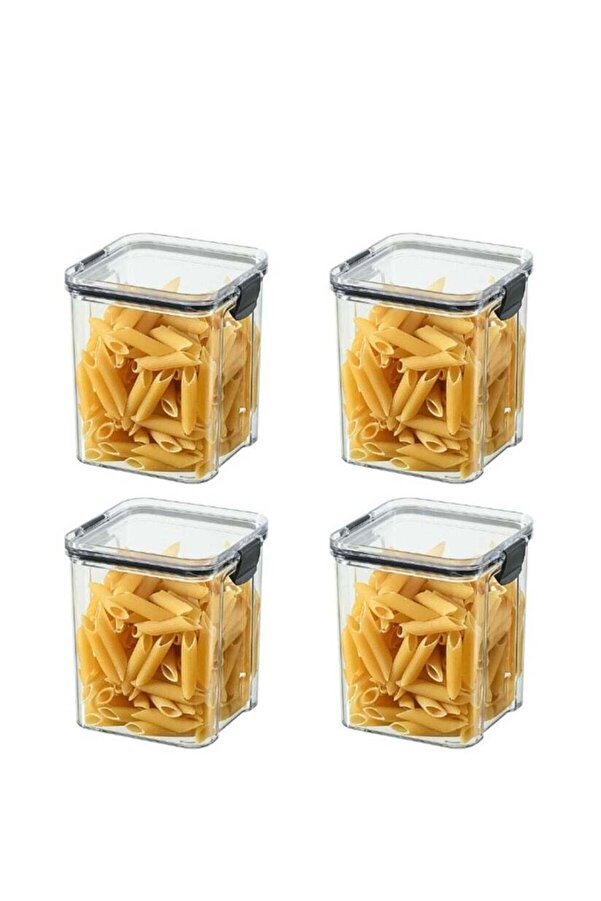 Generic 4 Pcs Food Storage Containers 900ml Plastic Kitchen Pantry ...