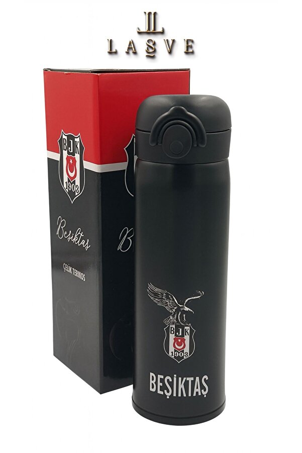 Beşiktaş Special Series Licensed Steel Thermos with Locking Lid 500ml ...