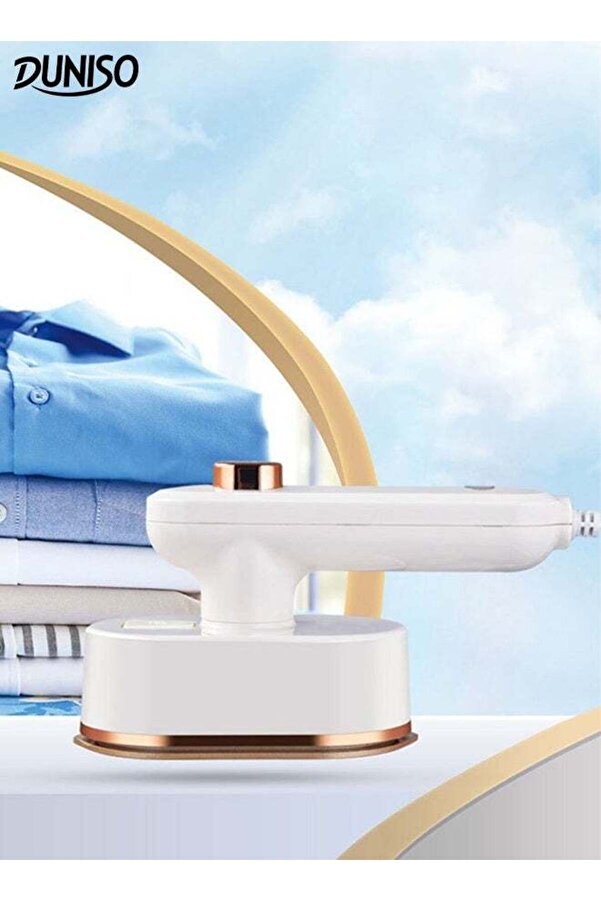 fun zone DUNISO Mini Handheld Steam Iron Portable 90° Rotating Handle ...