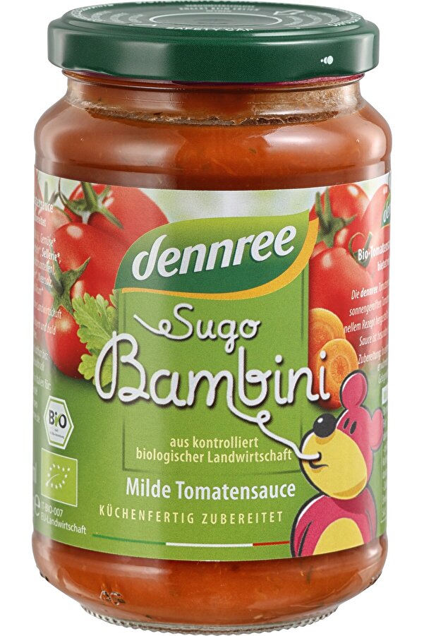 Dennree Organic tomato sauce for children Sugo Bambini 350g- Trendyol