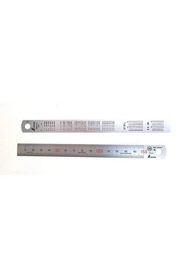 SHİNWA Stainless Steel Ruler 15 Cm, 6 Inches. Precision Ruler Made in ...