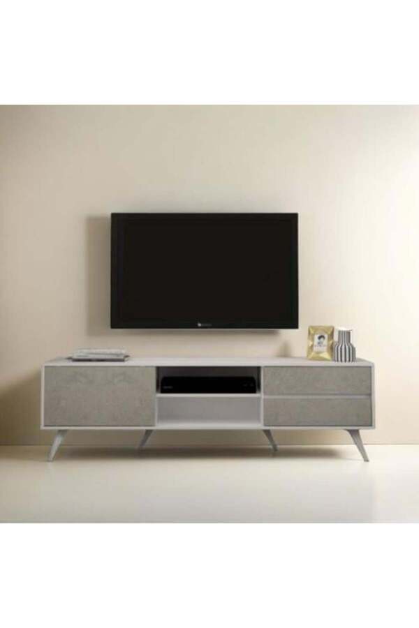 BAITY Elegant Wooden TV Table with Storage Drawers - Modern Design, 179 ...