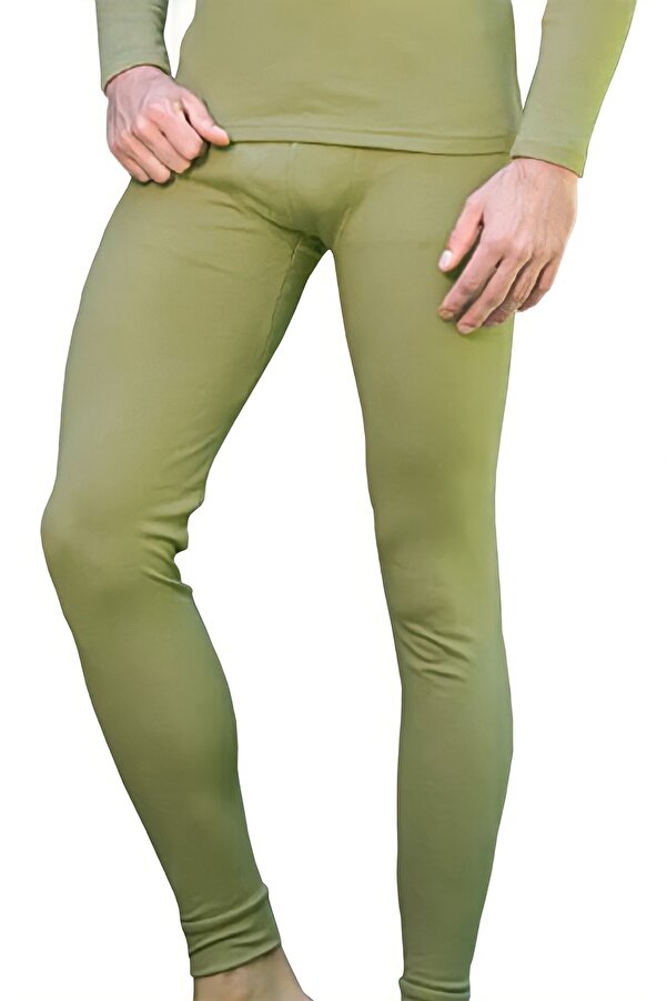 Tutku Men's Military Thermal Underwear - Khaki Green, Long Bottom ...