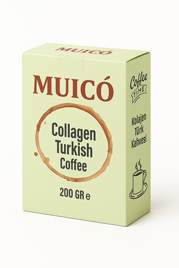 MUİCO قهوة الكولاجين التركية التقليدية 200 جرام - ببتيد الكولاجين ...