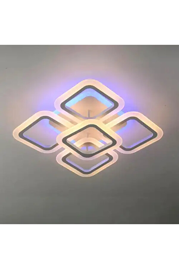 LED CONCEPT LED chandelier with three types of light, remote control ...