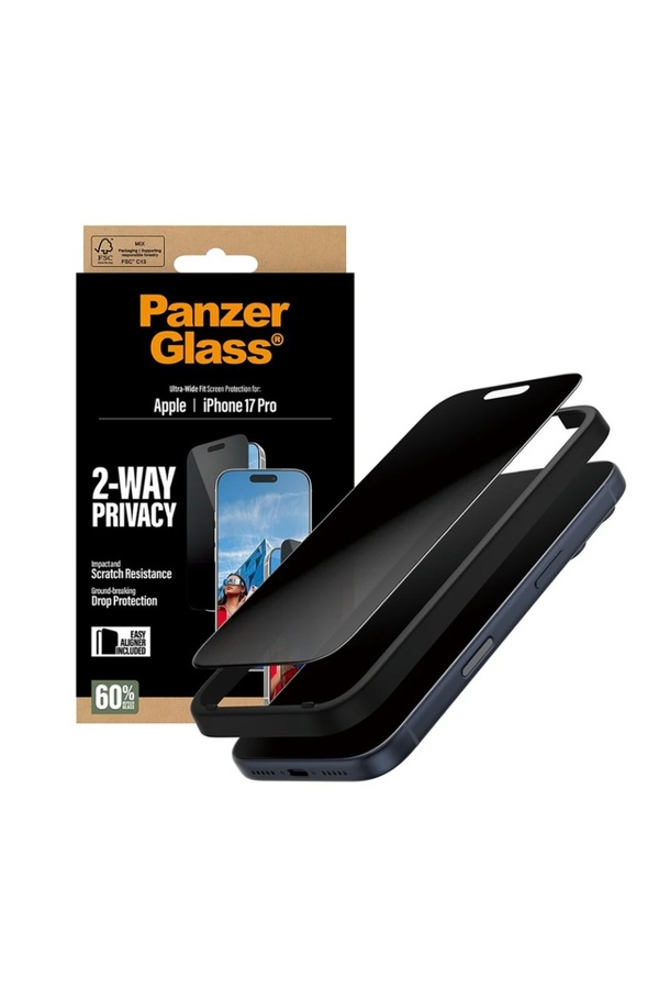 CARE by PanzerGlass® Glass Film for iPhone 17 Pro, Ultra-Wide Fit w ...