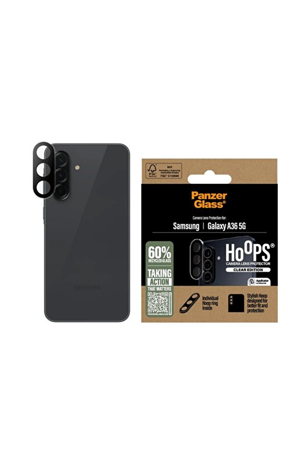 CARE by PanzerGlass® Camera Protection for Samsung Galaxy A36 5G, Hoops ...