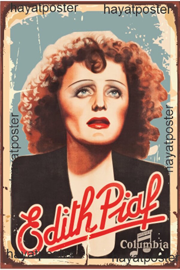Hayat Poster Edith Piaf Vintage Retro Wooden Poster- Trendyol