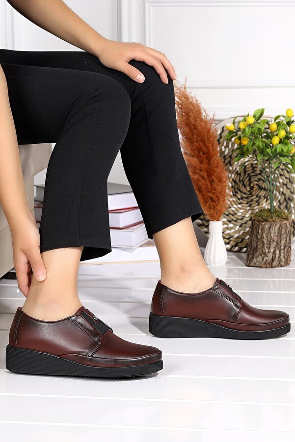 WOGGO D 501 Comfortable Comfort Special Heel Gel Mother Daily Shoes ...