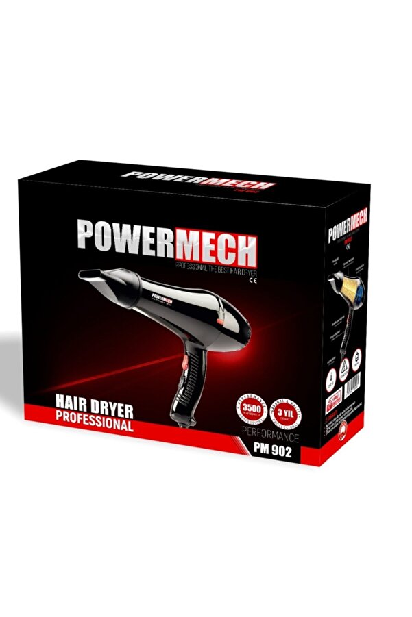 POWERMECH Pm-902 Professional 2500 W Hair Dryer- Trendyol