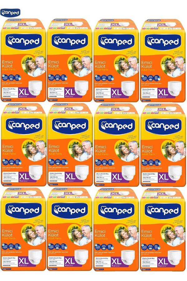 Canped Absorbent Panty Diapers Xl Extra Large 96 Pieces- Trendyol