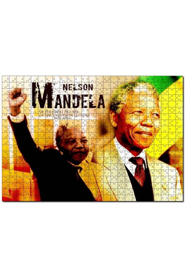 Cakapuzzle أحجية الصور المقطوعة المكونة من 120 قطعة من Nelson-Mandela Fist in the Air MDF (خشب ...