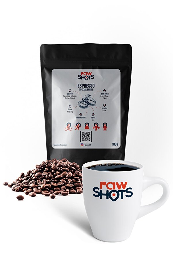 Raw Shots Espresso Ground 100gr - Trendyol
