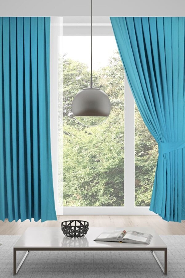 MEVVA HOME Sametový závěs s jedním křídlem na pozadí (1X3 ČERNÉ ...