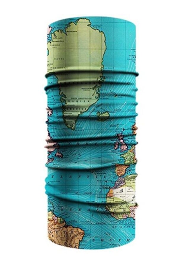 HER YAŞ GÜZEL Buff World Map Patterned - Neck Collar Bandana Mask ...