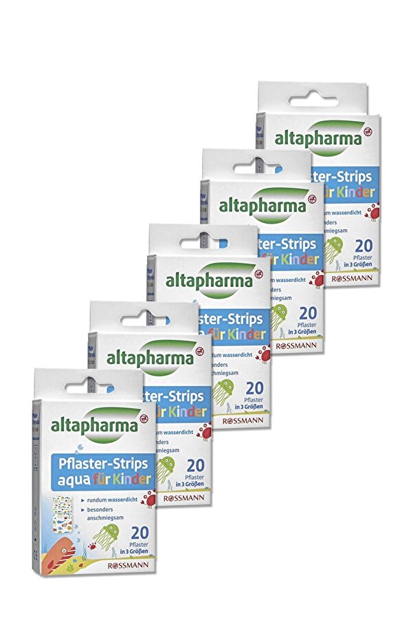 Altapharma Band-Aid 20 Pieces Stripe Band-Aid for Children 3 Different ...
