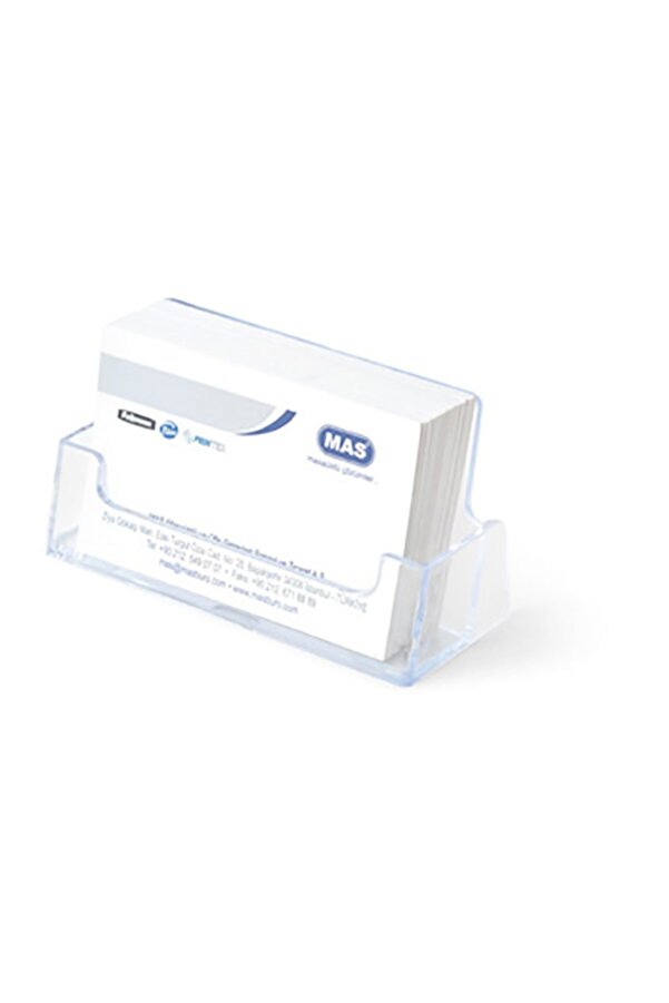 Master Copy Mas 484 Business Card Holder Transparent with Corner- Trendyol