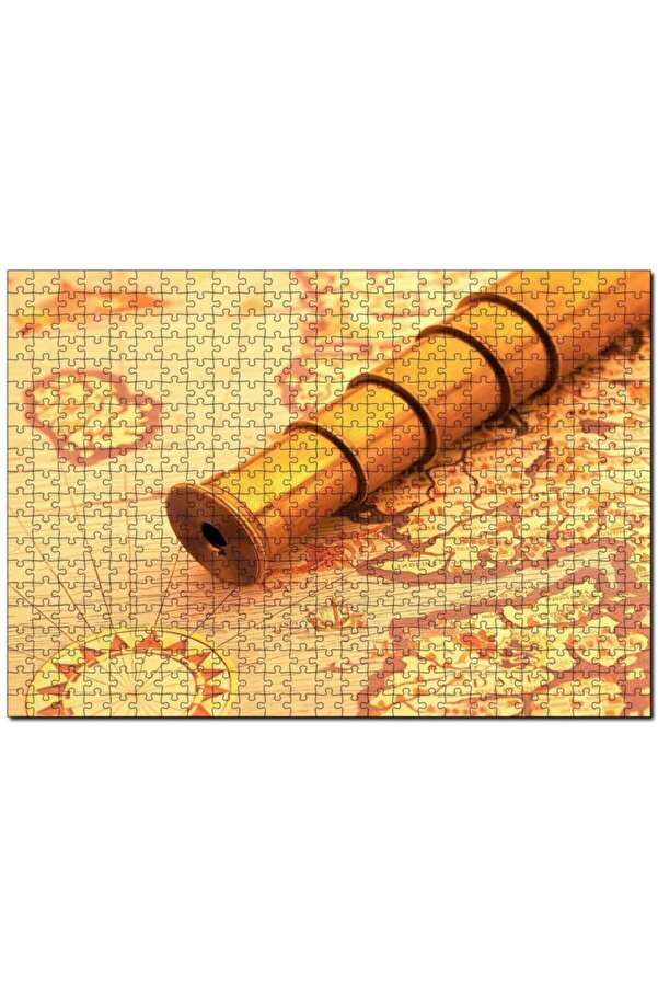 Cakapuzzle Christopher Columbus Map And Binocular 1000 Piece Puzzle ...
