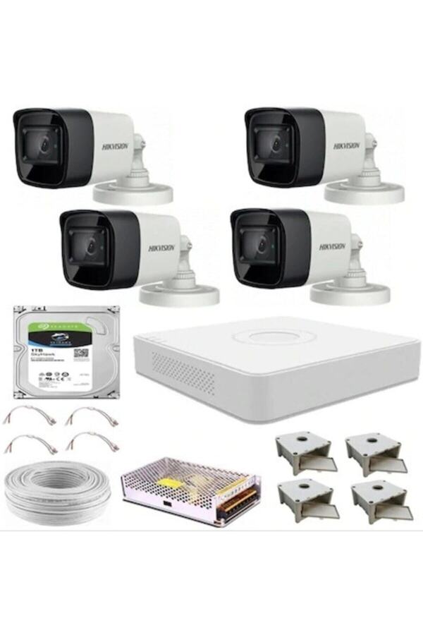 Hikvision Hikvision Security Camera System with 4 Cameras- Trendyol