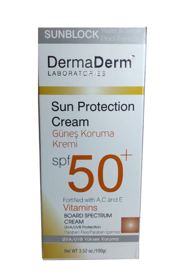 DermaDerm 100 Gr High Protection Sun Protection Cream - SPF 50 ...