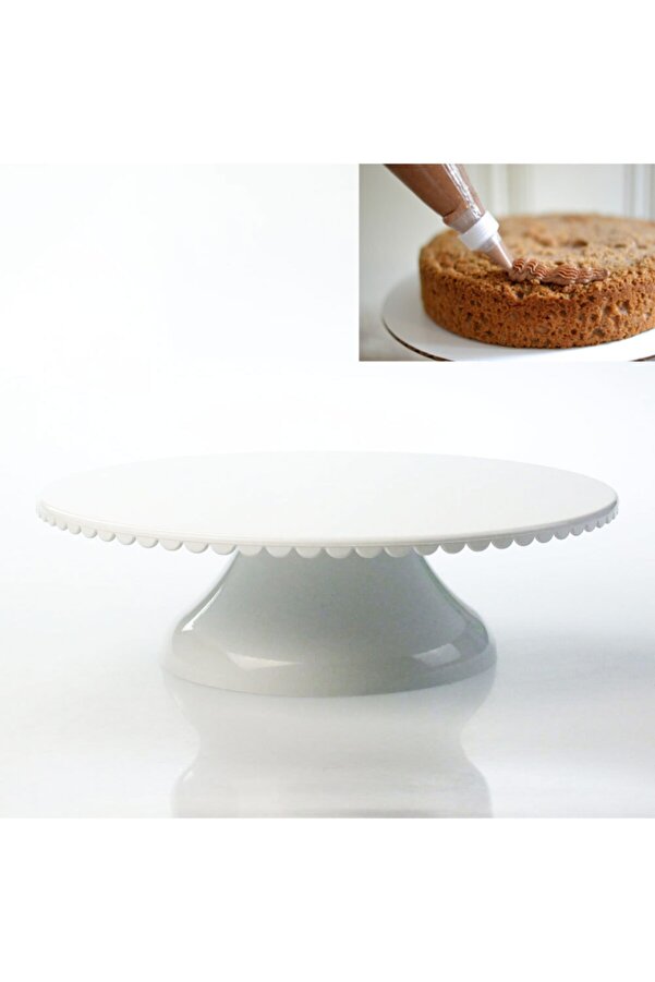öztürkler White Plastic Pastry - Plaster Stand with Rotating Head ...