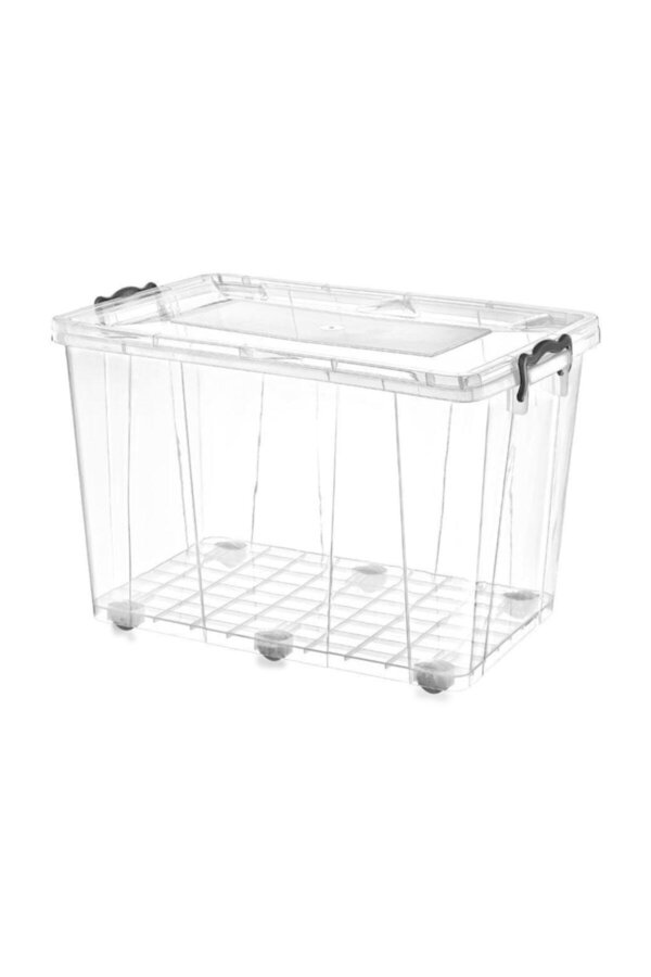 PlastArt 60 Lt Large Storage Box - with Wheels - Trendyol