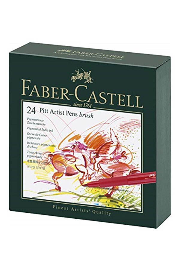 Faber Castell Brand: Faber-Castell Pitt Drawing Pen Brush Nib Studio ...