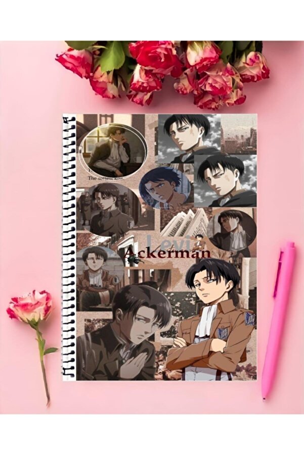 animeandyourworld Levi Ackerman Anime Notebook - 1 Piece, A4 Size (21* ...
