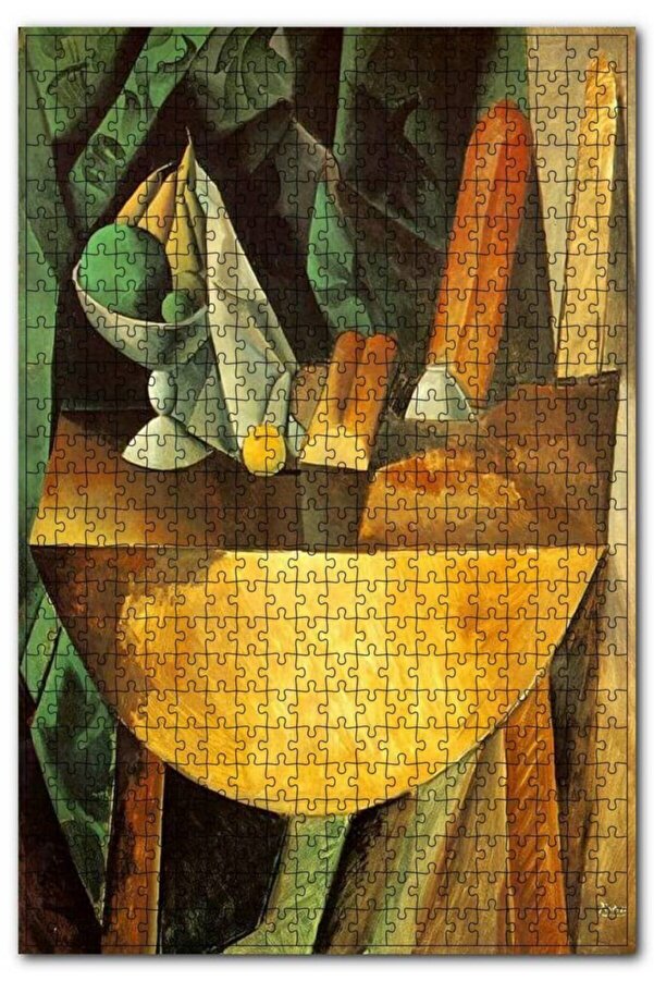 Cakapuzzle Bread And Fruit Dish On A Table, 1909 By Pablo Picasso 120 ...