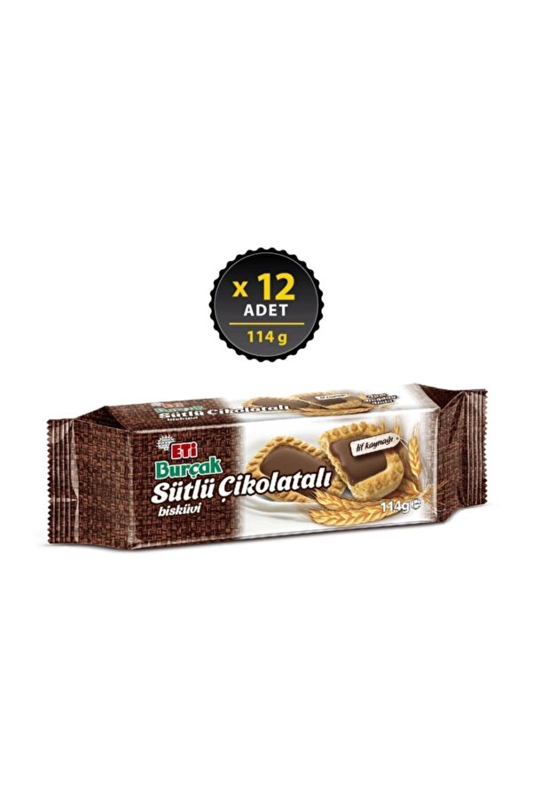 Eti Zodiac Milk Chocolate Biscuits 114 g X 12 Pieces- Trendyol