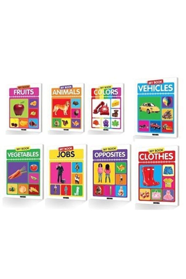 The Kidland Preschool English My Book Set 8 Books English and Word ...
